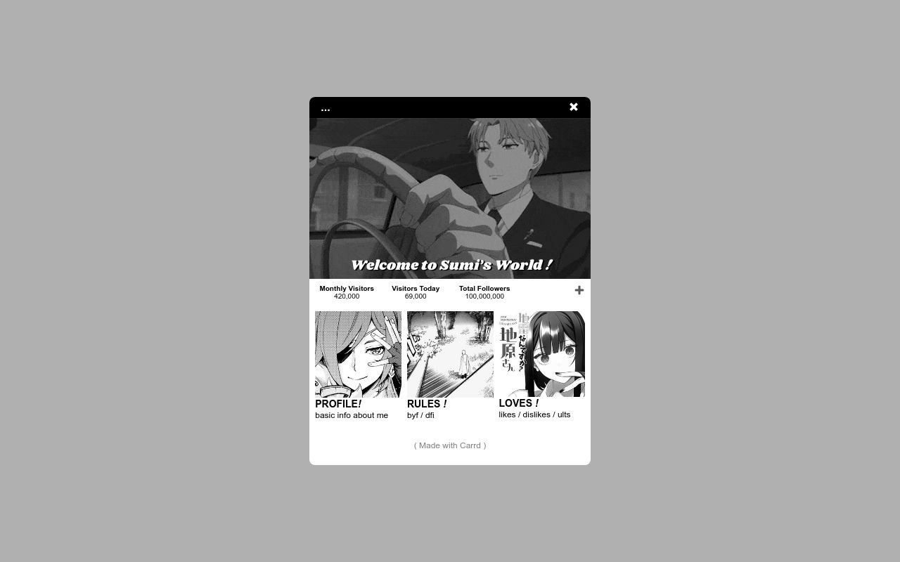 sumeru nuki’s carrd